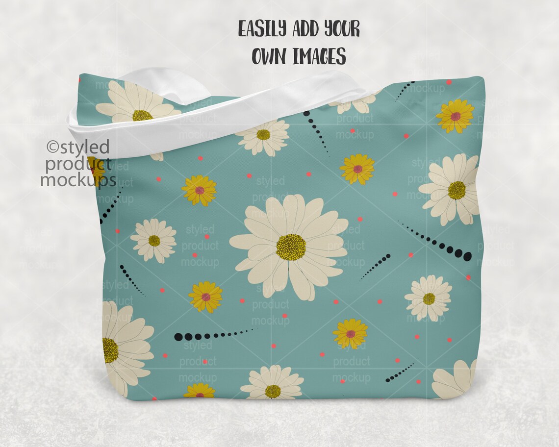 Dye Sublimation Polyester Tote Bag Mockup | Add Your Own Image and ...