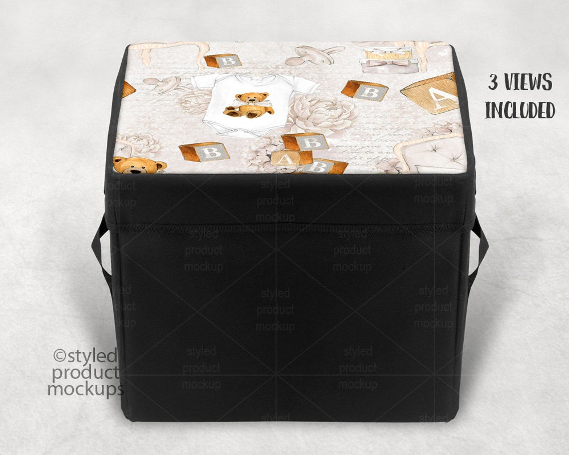Dye Sublimation Storage Box Template Mockup Add Your Own - Etsy
