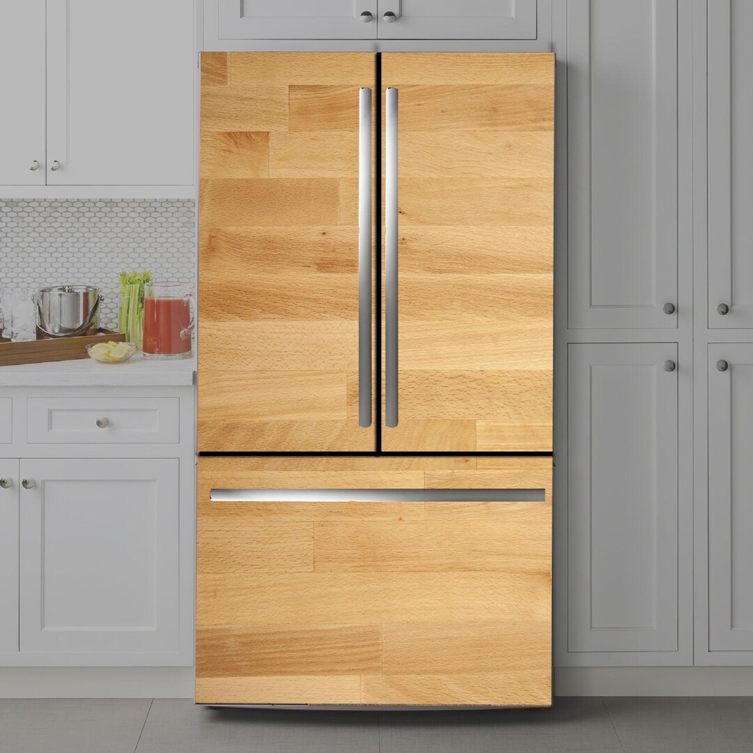 Self Adhesive Fridge Wrap Vinyl Refrigerator Wrap Kitchen Appliance ...
