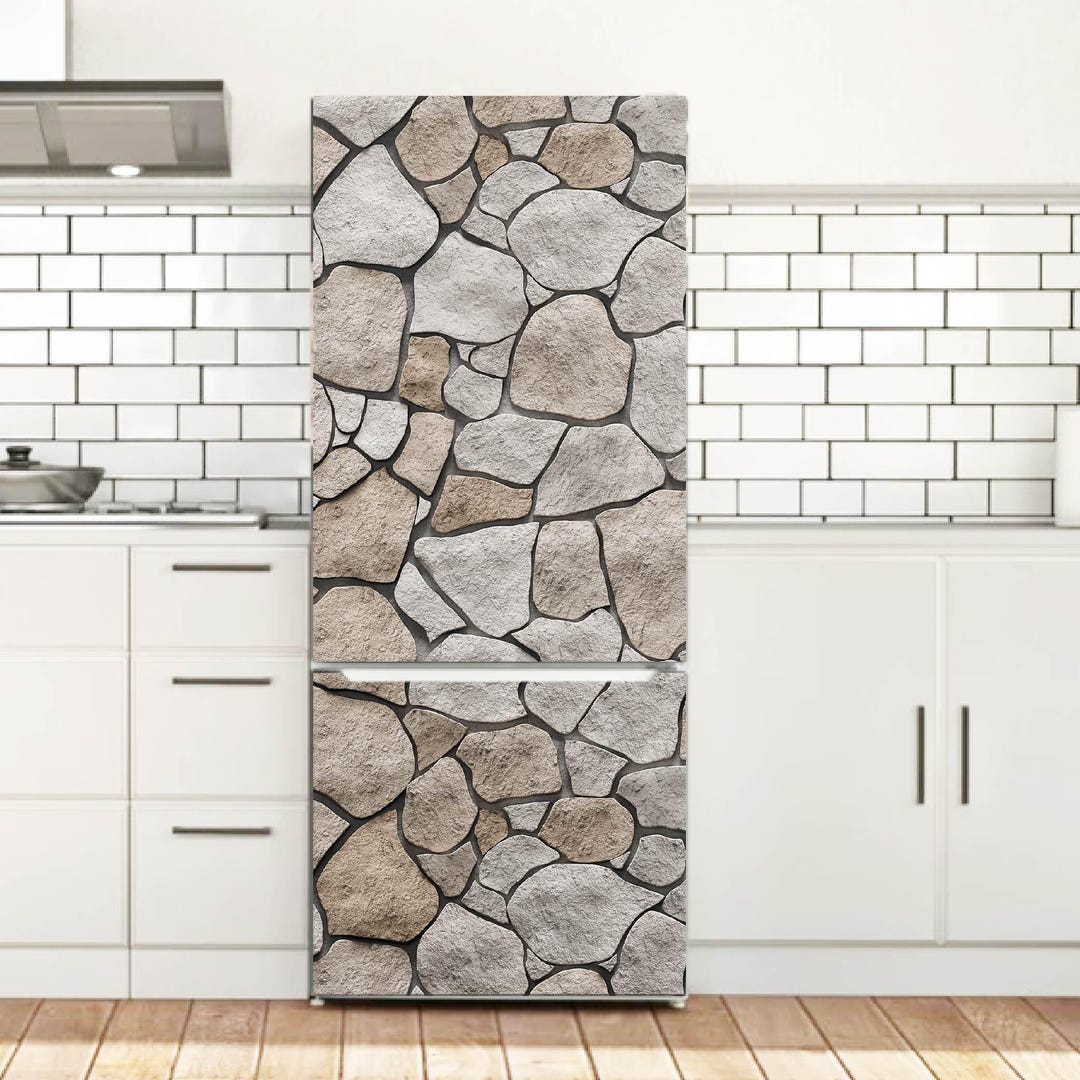 Seamless Refrigerator Wrap Self Adhesive Fridge Cover Appliance ...