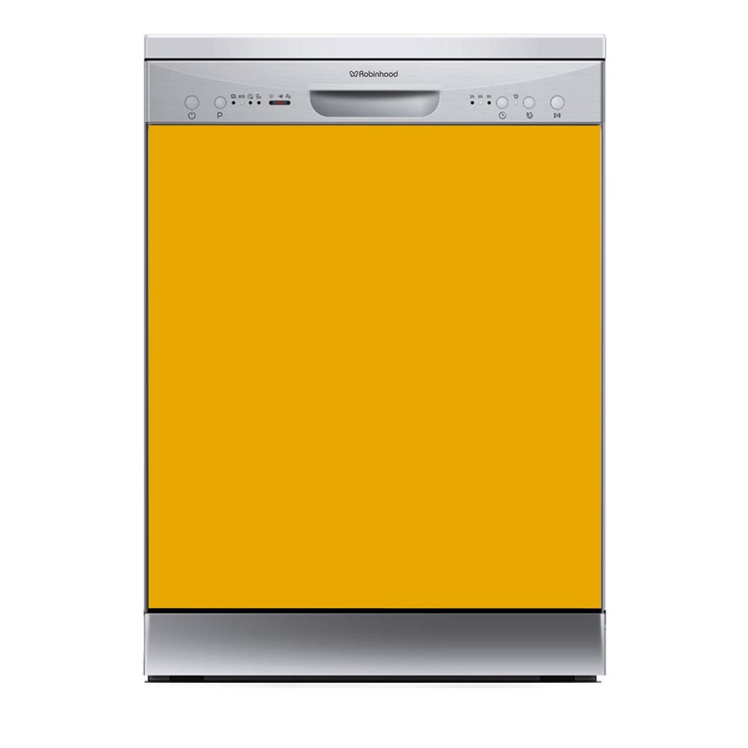 Yellow Dishwasher Magnet Cover Removable Wrap, Waterproof Kitchen ...