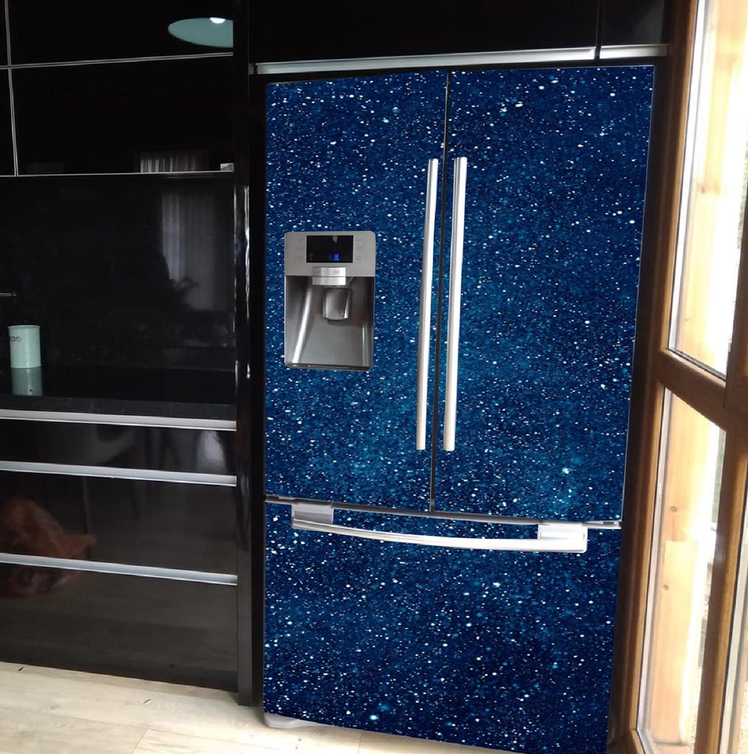 Side by Side Fridge Wrap, Top Bottom Door Vinyl Mural, Peel & Stick ...