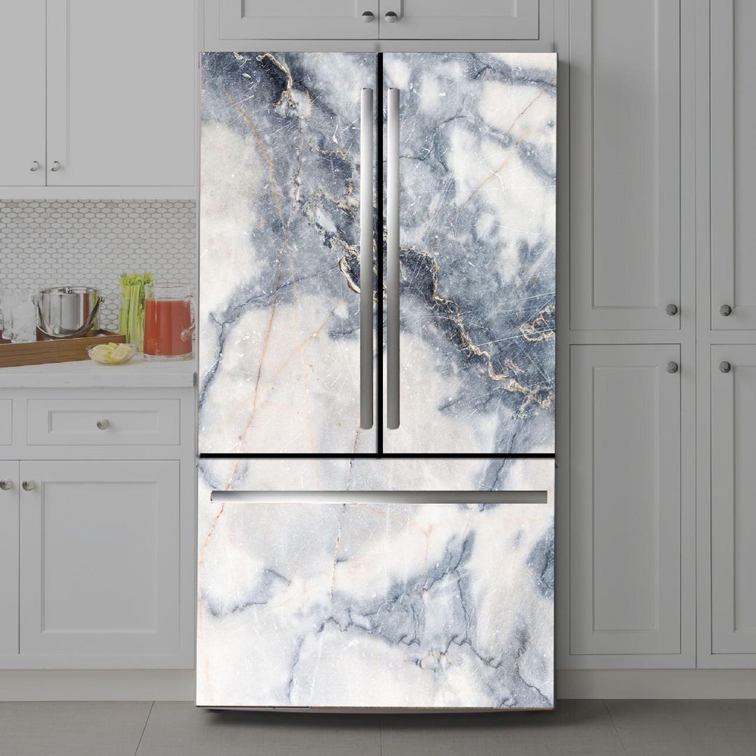 Fridge Wrap Refrigerator Wrap Vinyl Double Door Fridge Wrap Vinyl Decal ...