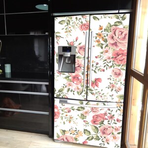 Fridge Wrap Vinyl Decal Refrigerator Skin Wrap Side by Side Top Bottom ...