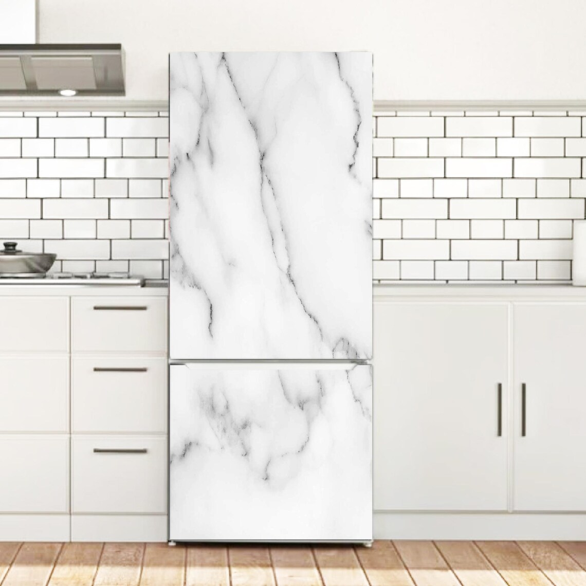 Fridge Wrap Side by Side Top Bottom French Door Vinyl Mural Removable ...