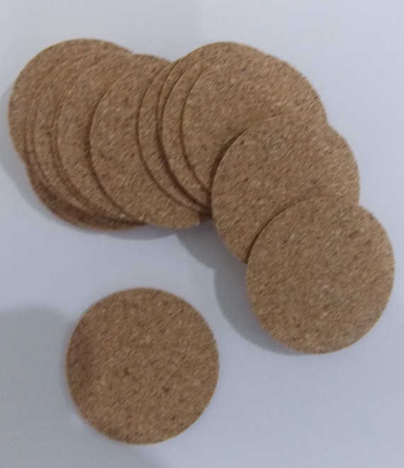 40mm Adhesive Cork Circles/discs 40mm Diameter X 0.8mm Thick - Etsy
