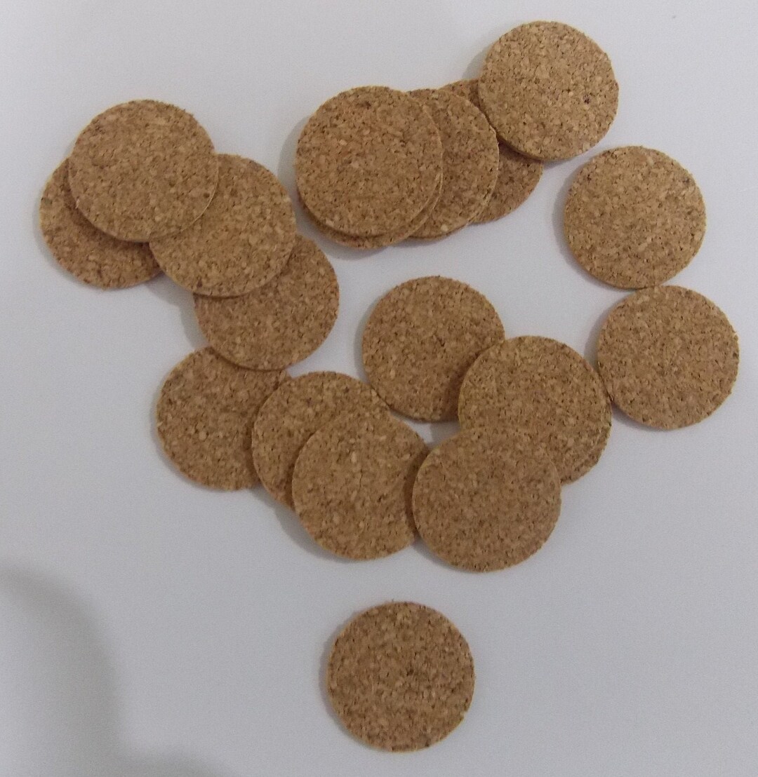 20mm - Adhesive Cork Circles/discs - 20mm Diameter X 0.8mm Thick - Etsy UK