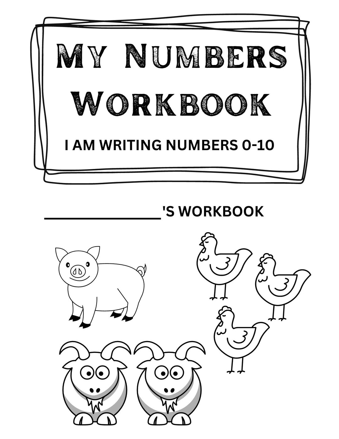 My Numbers Workbook // Writing Practice // Writing Workbook // Numbers ...