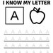 I Know My Letters! Alphabet Tracing Worksheets for Homeschool and ...