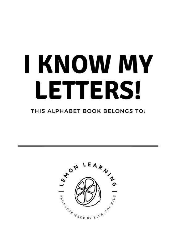 I Know My Letters Alphabet Tracing Worksheets for Homeschool | Etsy
