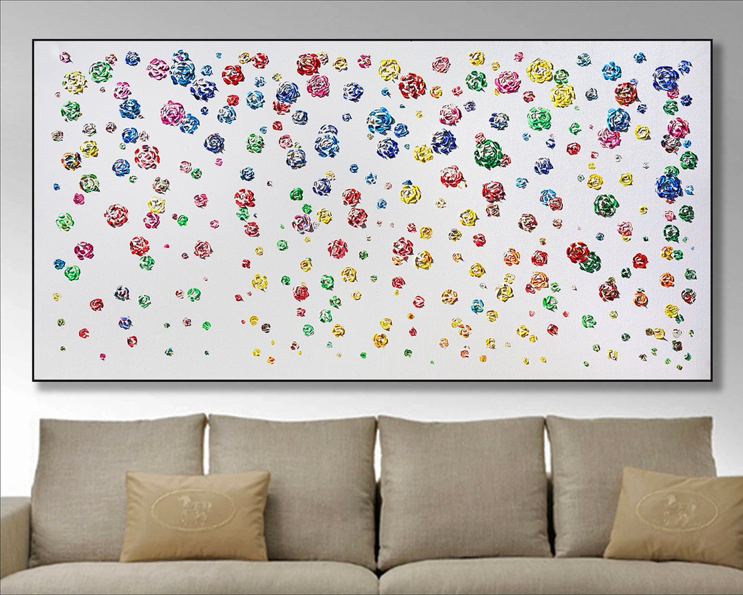 Colorful Bubbles 58",beautiful Pop Art Bubbles Acrylic Painting on ...