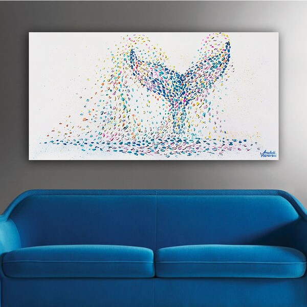 Abstract Whale - Etsy