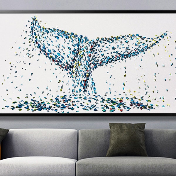 Abstract Whale - Etsy