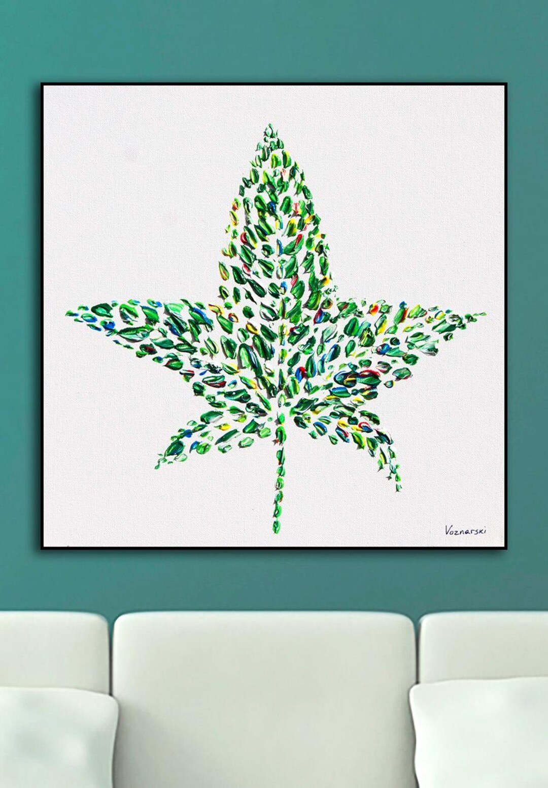 16" Gum Tree Leaf,wall Art Gum Tree Leaf,original Gum Tree Leaf ...