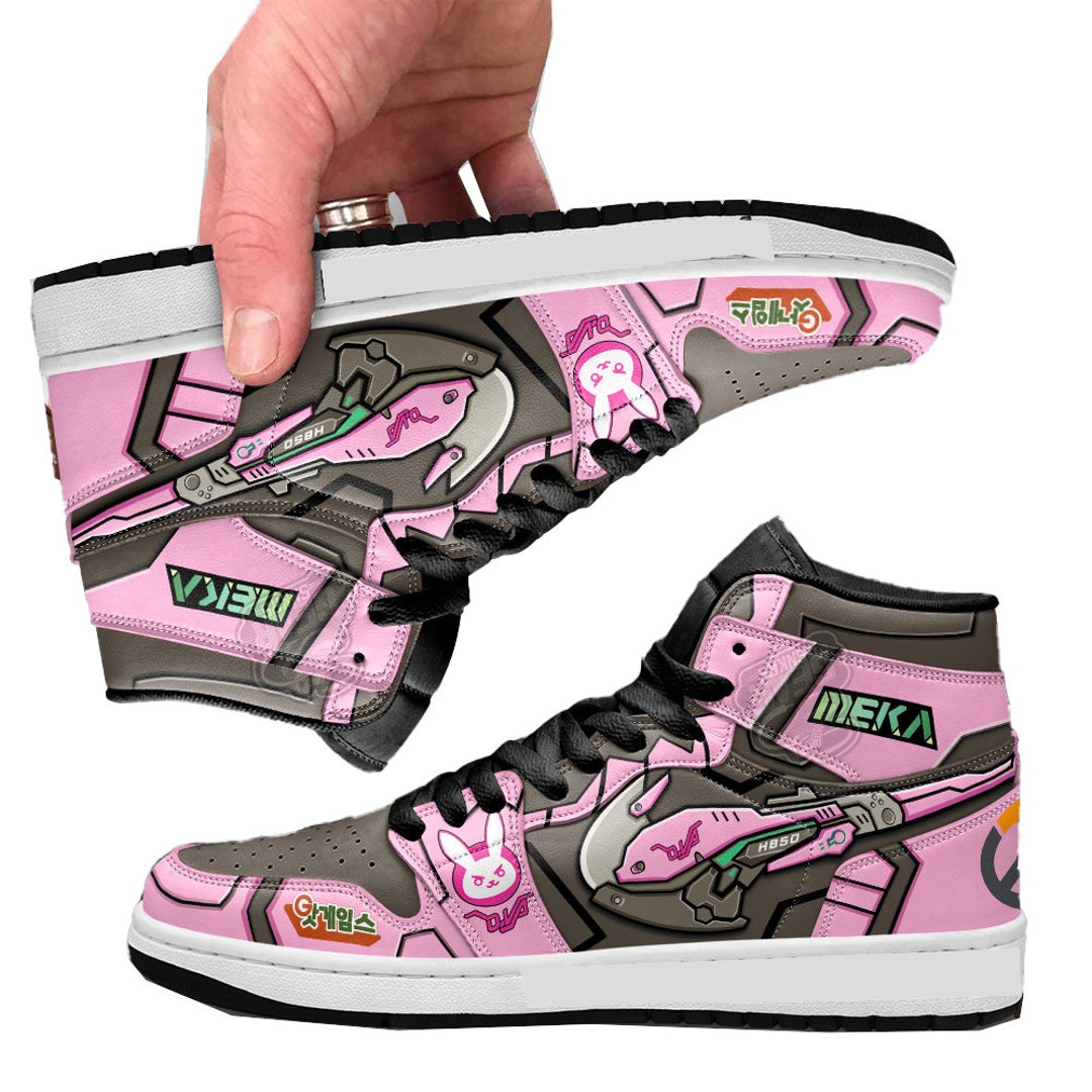 D.va Jd1s Overwatch Sneakers Custom Shoes, Game Overwatch, Dva, D Va - Etsy