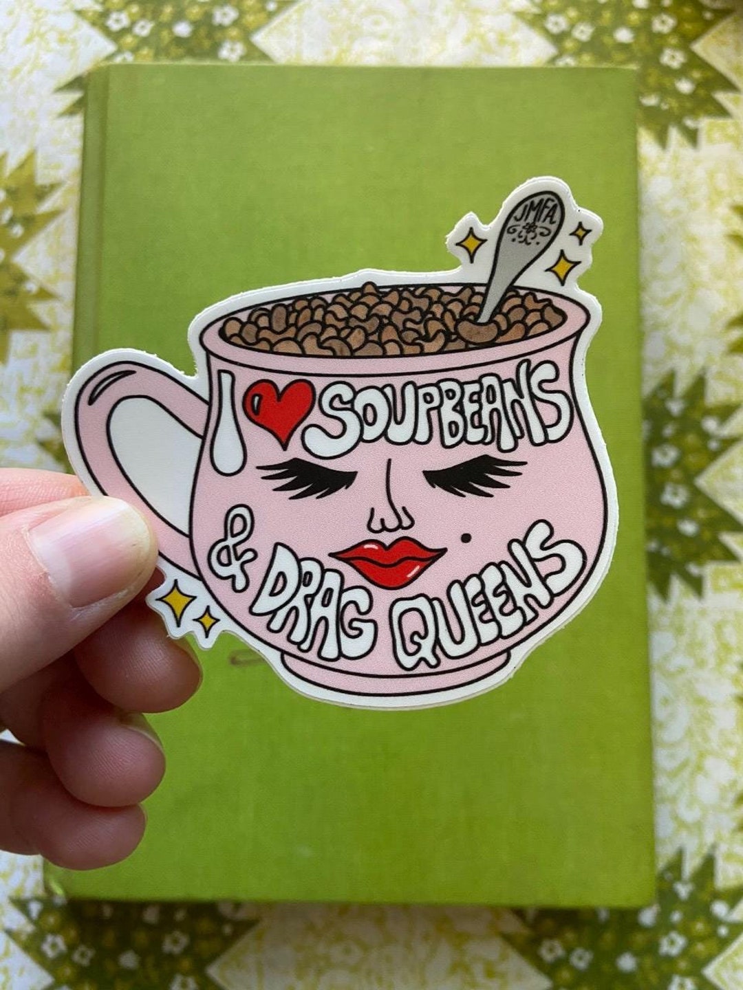 I Love Soup Beans & Drag Queens Matte Vinyl Waterproof Sticker - Etsy