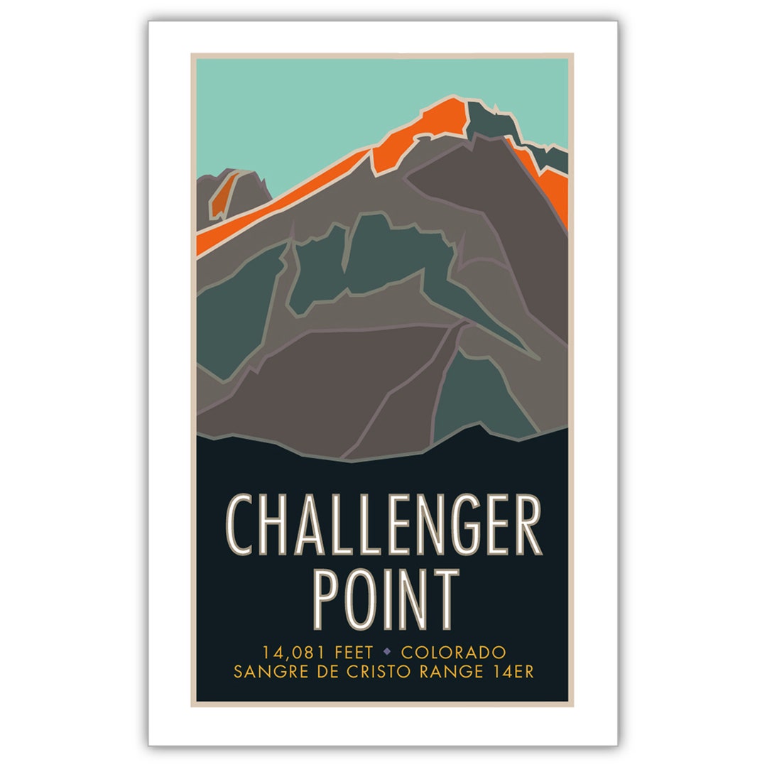 Challenger Point 14er Poster - Etsy