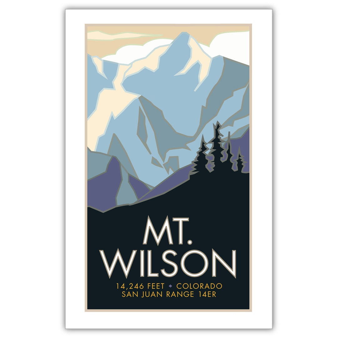 Mt. Wilson 14er Poster - Etsy