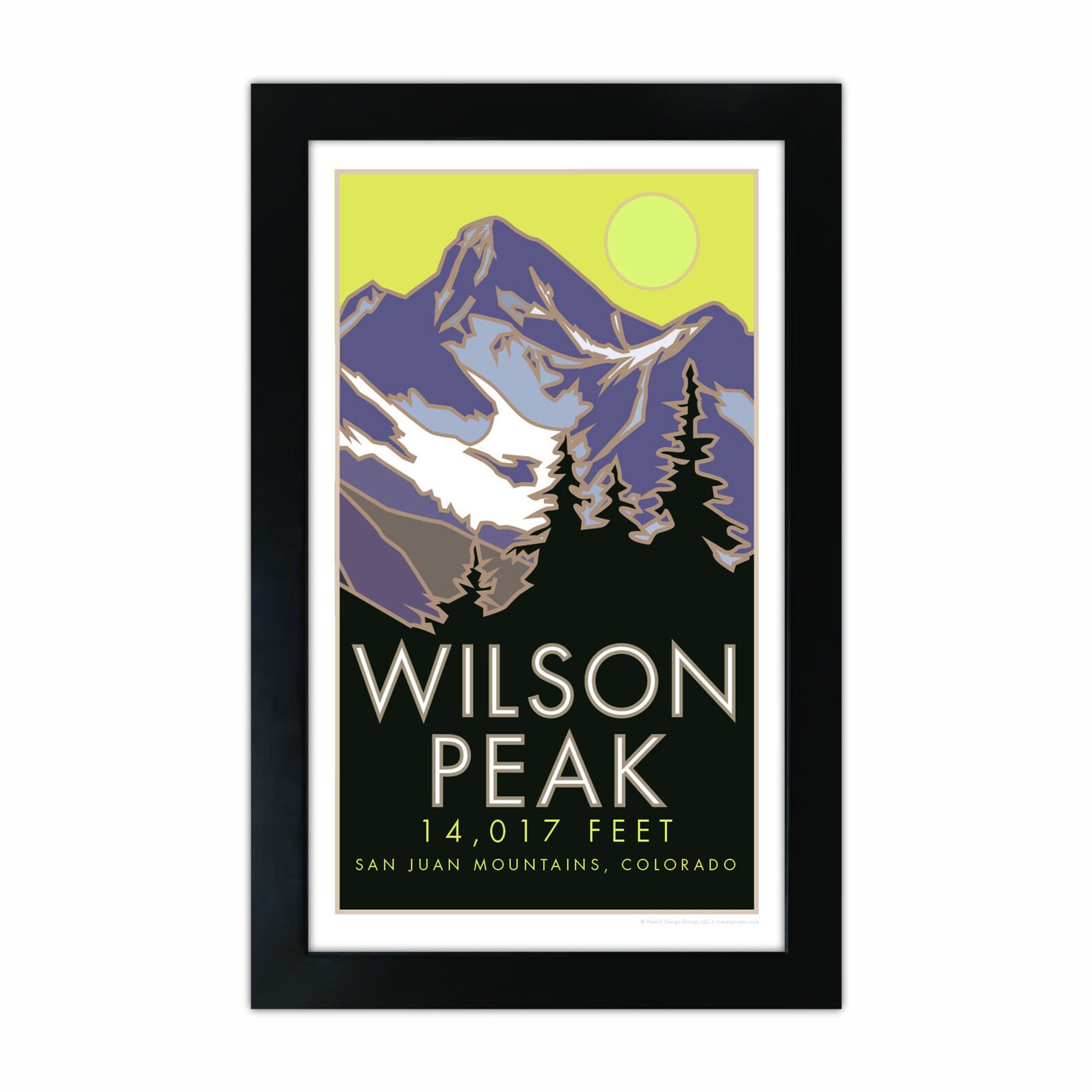 Wilson Peak 14er Poster - Etsy