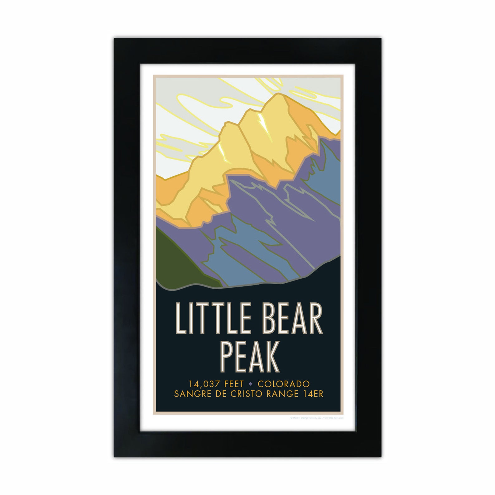 Little Bear Peak 14er Poster - Etsy