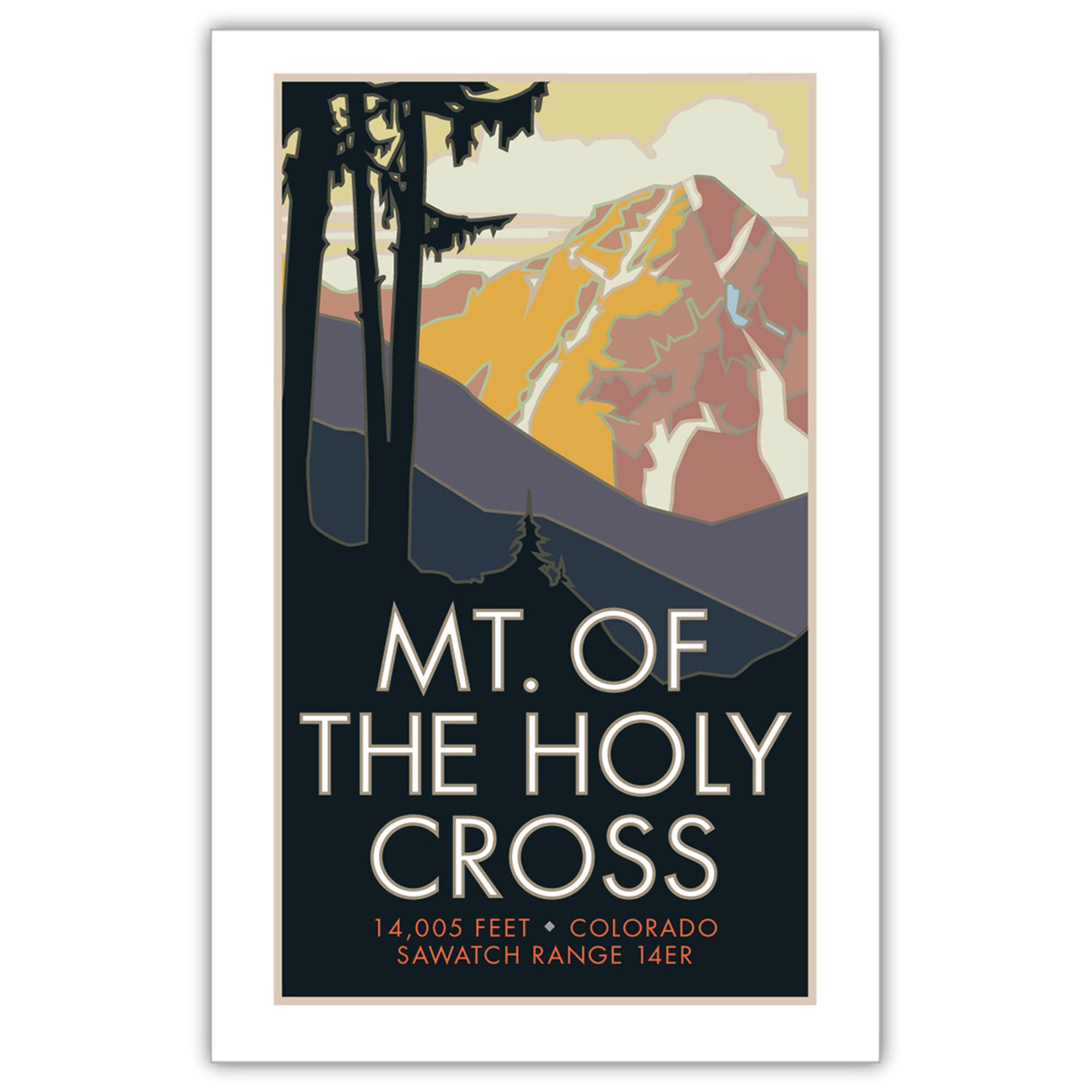 Mt. of the Holy Cross 14er Poster - Etsy