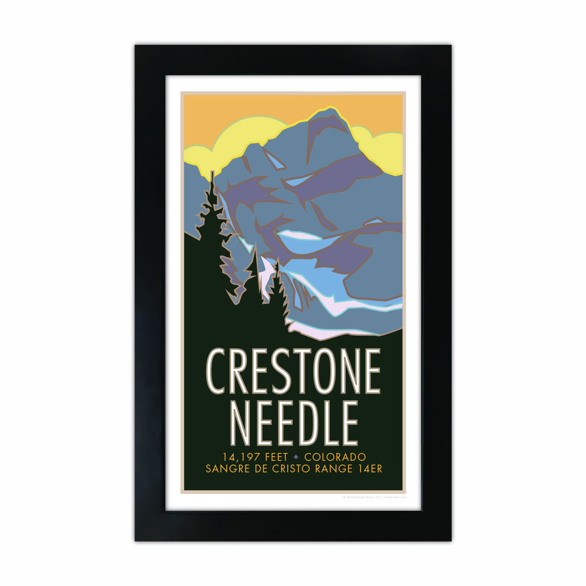 Crestone Needle 14er Poster - Etsy