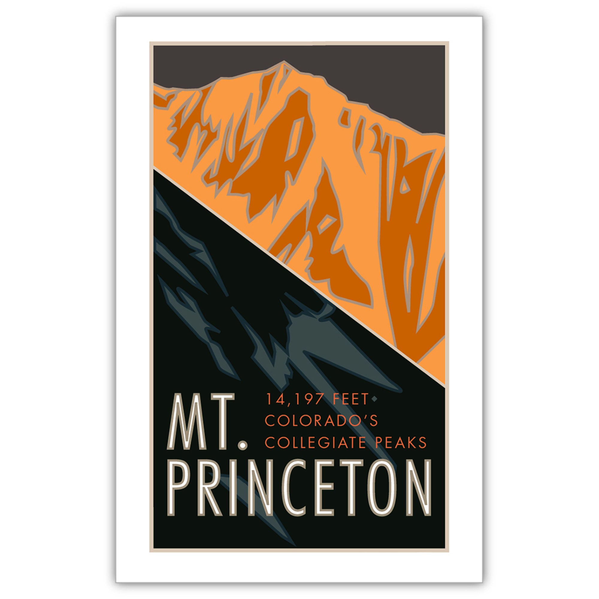 Mt. Princeton 14er Poster - Etsy