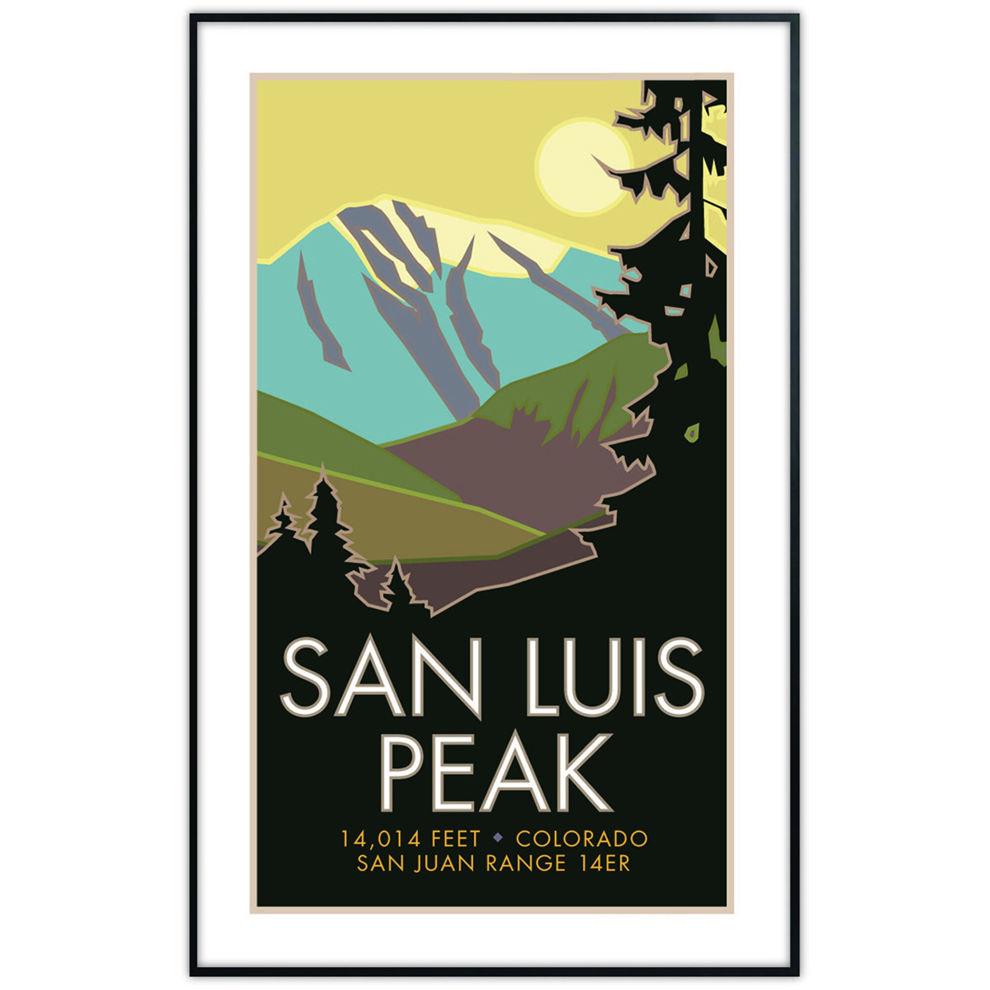 San Luis Peak 14er Poster - Etsy