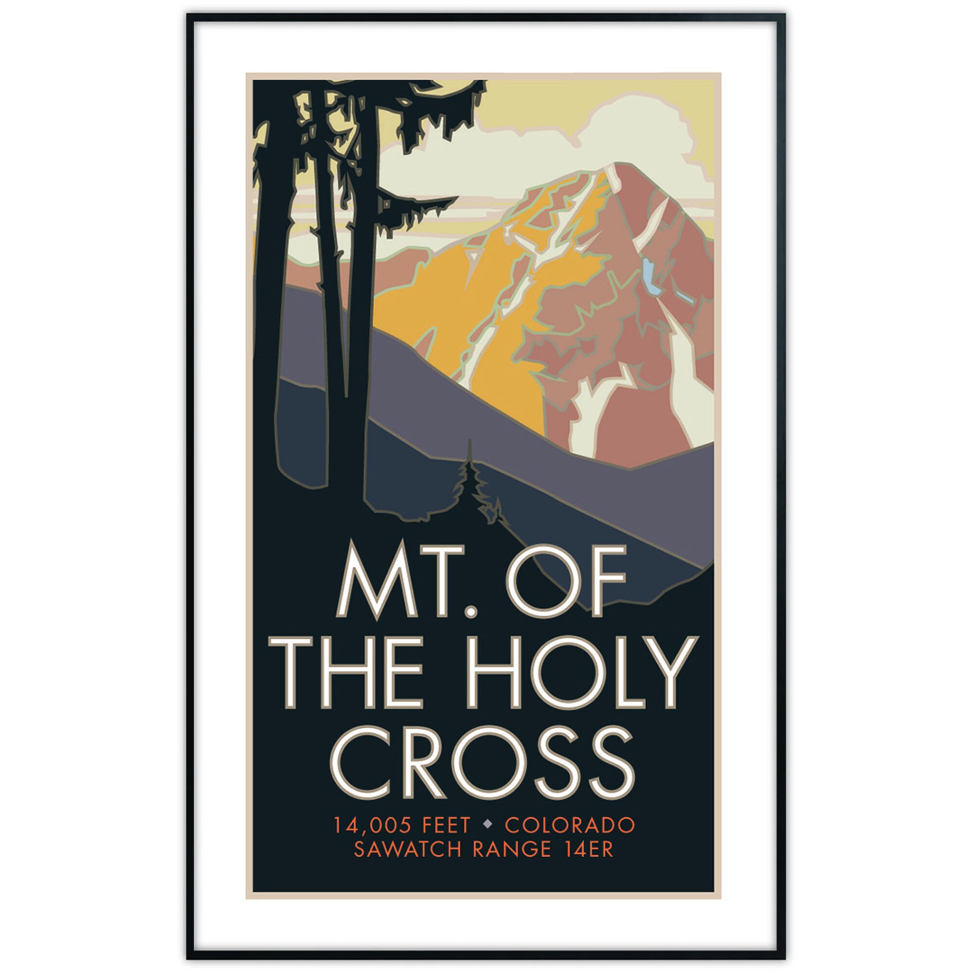 Mt. of the Holy Cross 14er Poster - Etsy