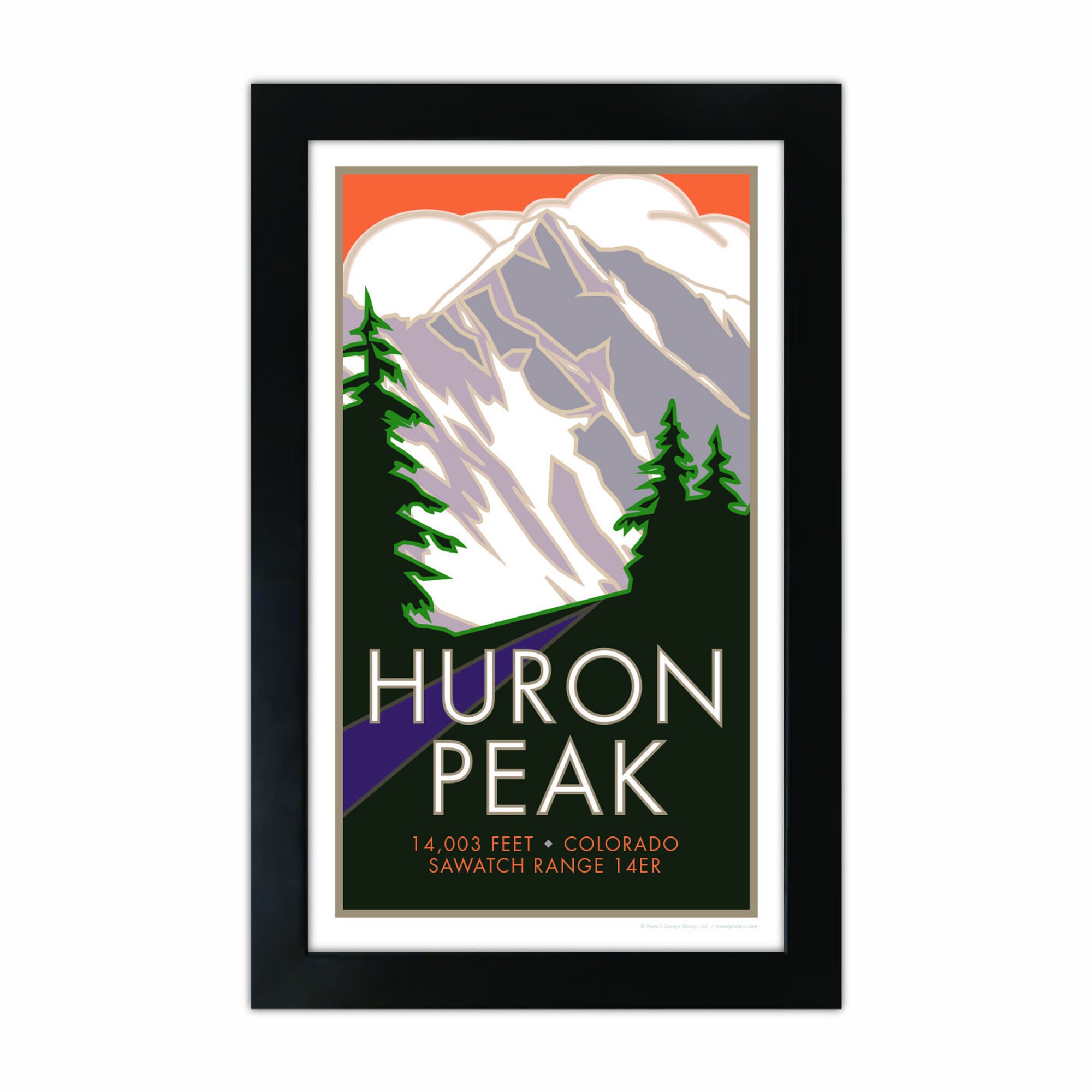 Huron Peak 14er Poster - Etsy