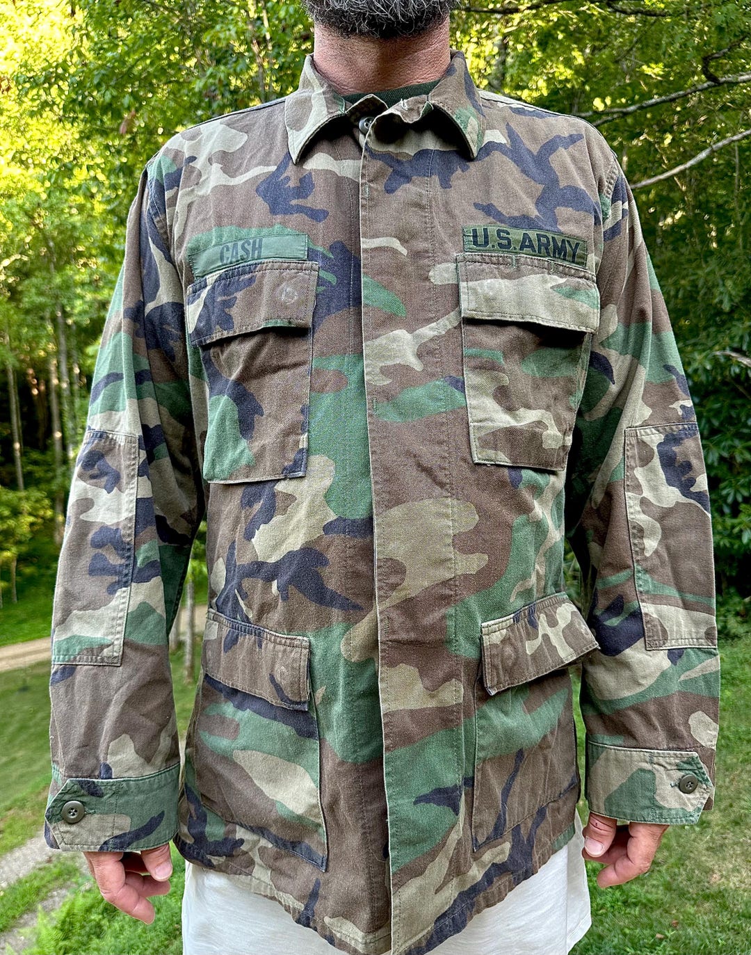 Vintage U.S. Army BDU Jacket: Woodland Camo Military Field Coat, Medium ...