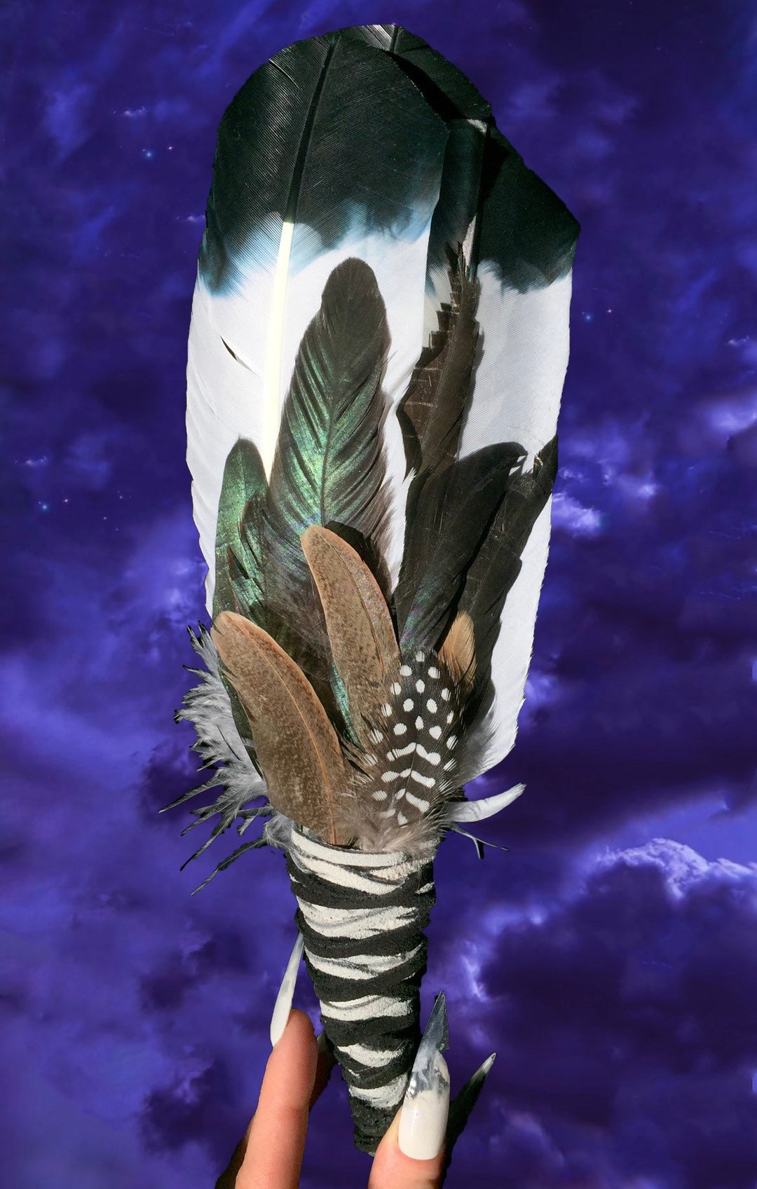 Smudging Feather Fan - Etsy
