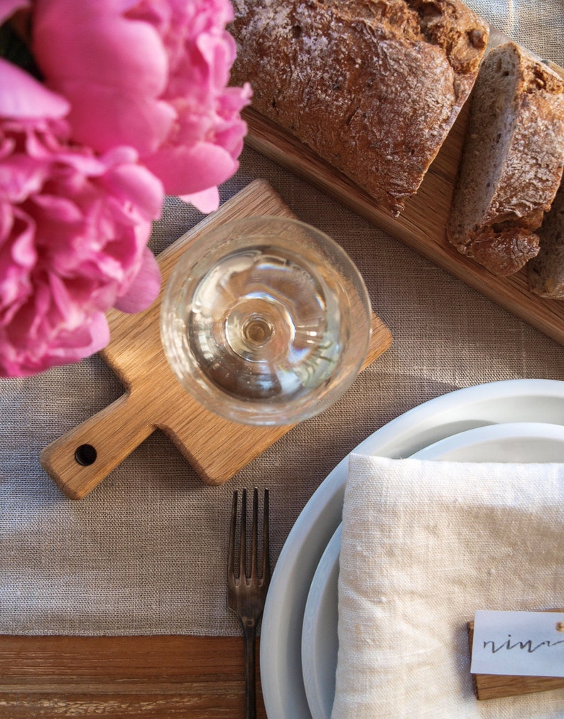 Set of 4 XS Hardwood Bread Boards Coasters Hard Wood Small | Etsy