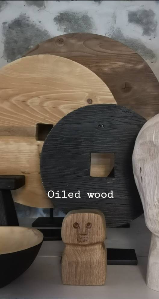 Handmade Wooden Sculpture Raw Solid Wood Decorations Nature - Etsy