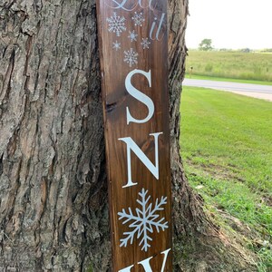 Reversible Winter Sign, Welcome Sign, Fall Welcome Sign, Reversible ...