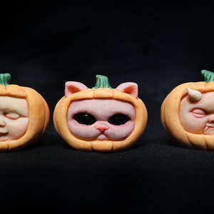 Soft & Squeezy Silicone Pumpkins pumpkin Demon Baby, Pumpkin Kittie ...