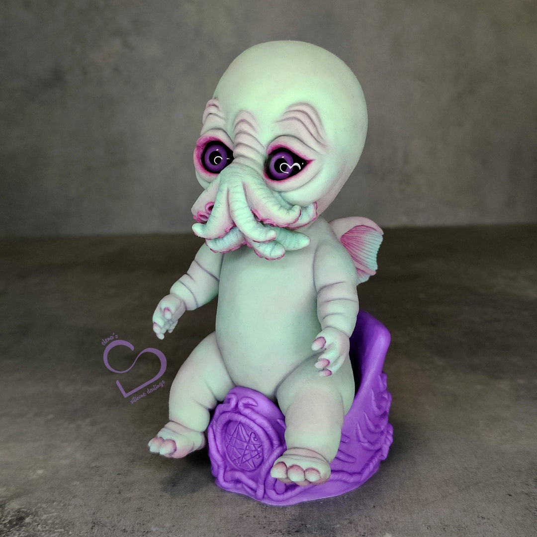Solid Silicone Baby Cthulhu 13 Cm (5") Version 1 - Etsy