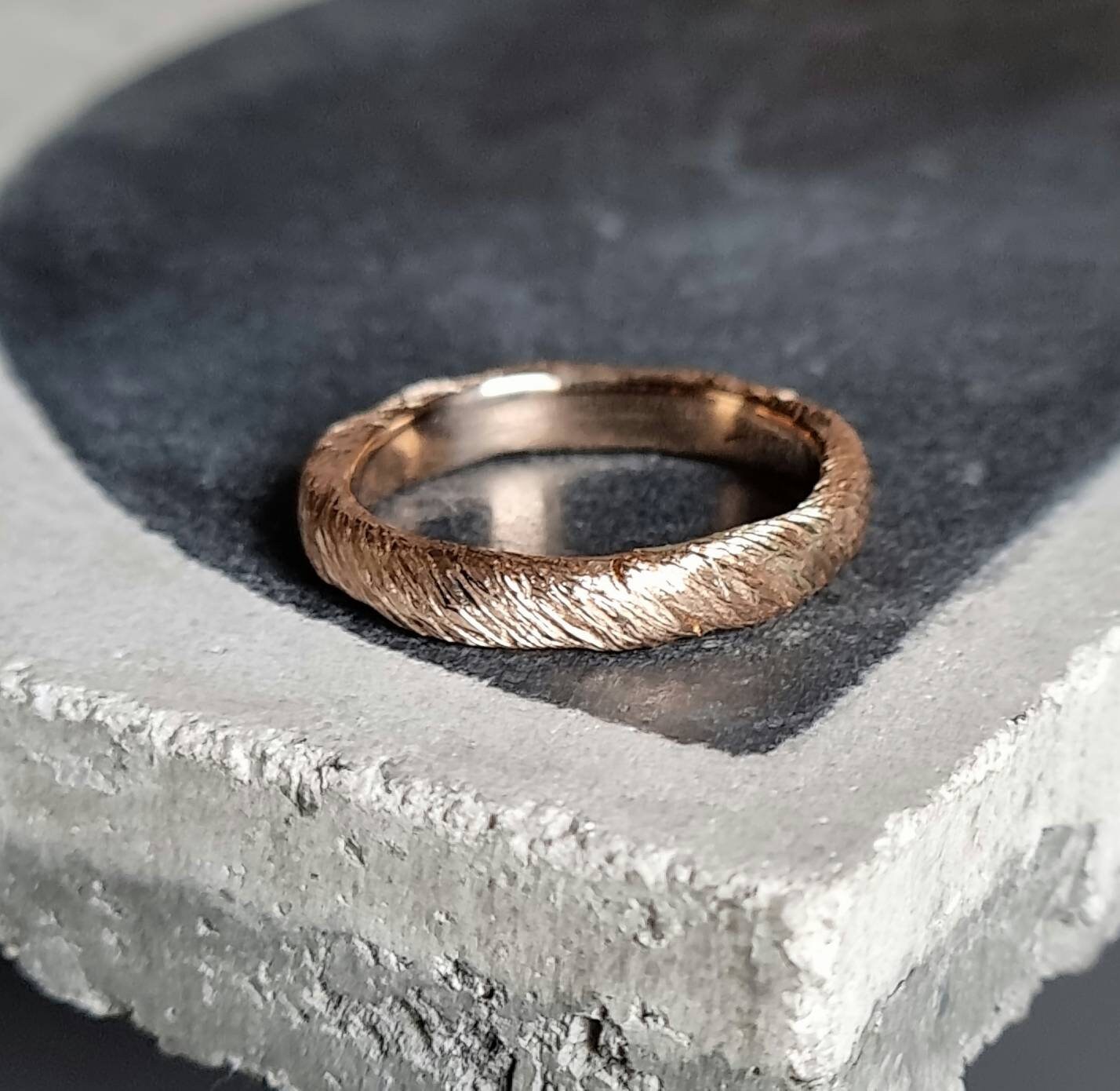 Your Own Gold Wedding Ring / Made Using Your Gold / Flat - Etsy UK