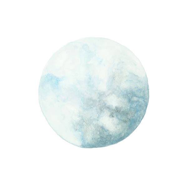 Blue Moon Painting - Etsy