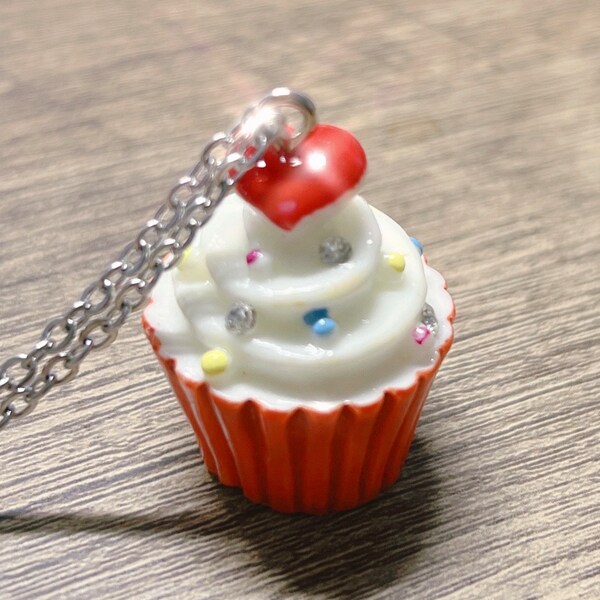 Cupcake Necklace - Etsy