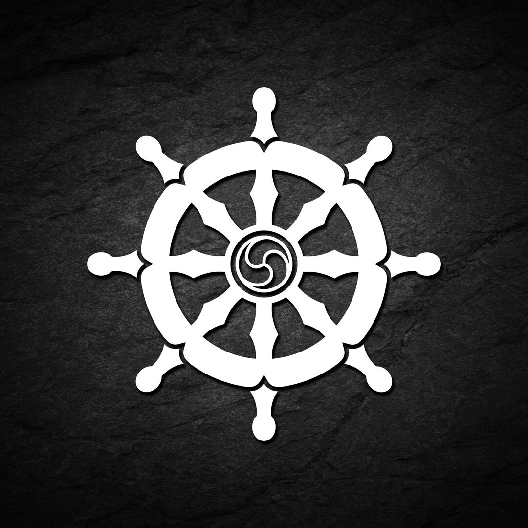 Dharmachakra / Dharma Wheel Decal Sticker | Sacred Buddhist Symbol ...