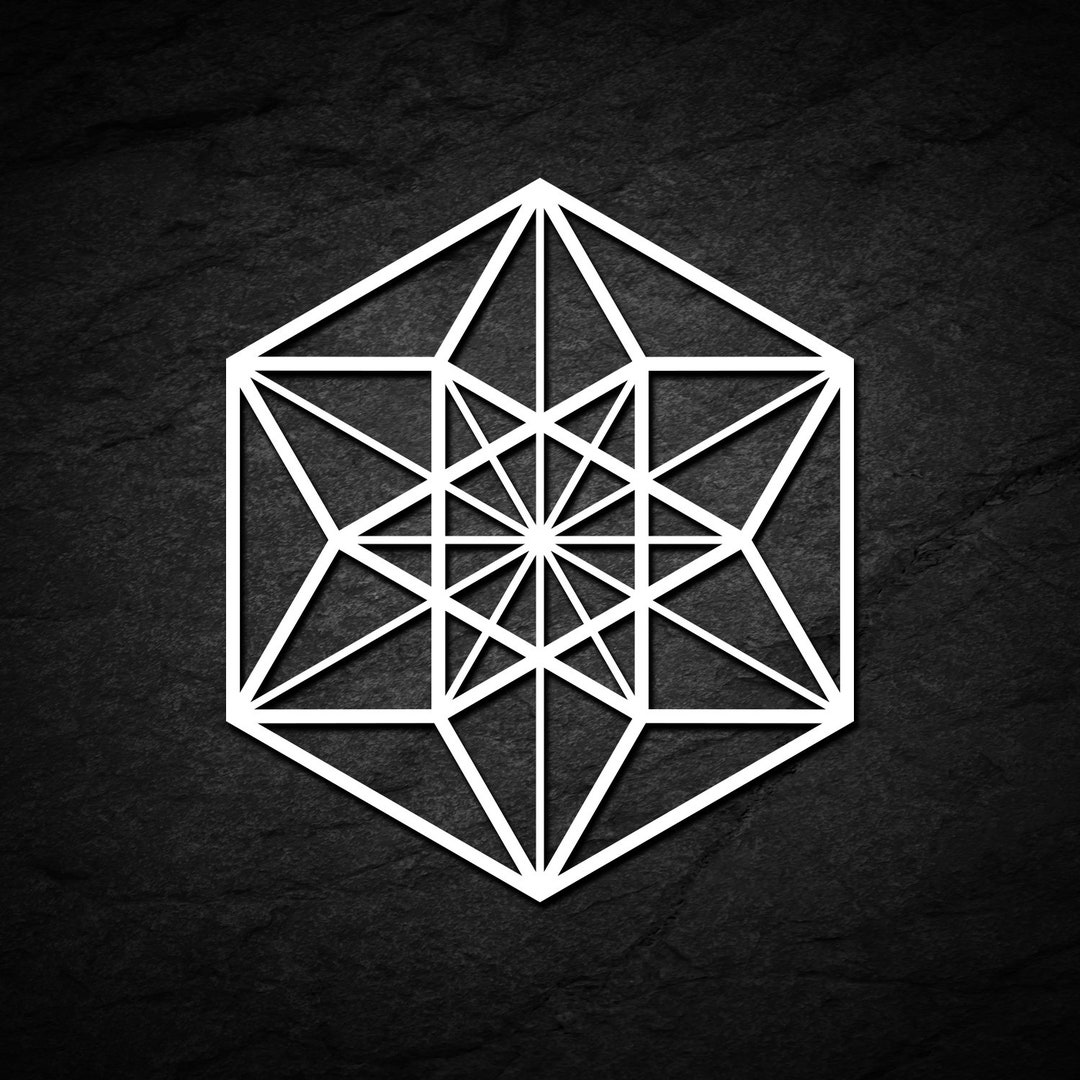 Vector Equilibrium Decal Sticker | Sacred Geometry Symbol | Premium ...