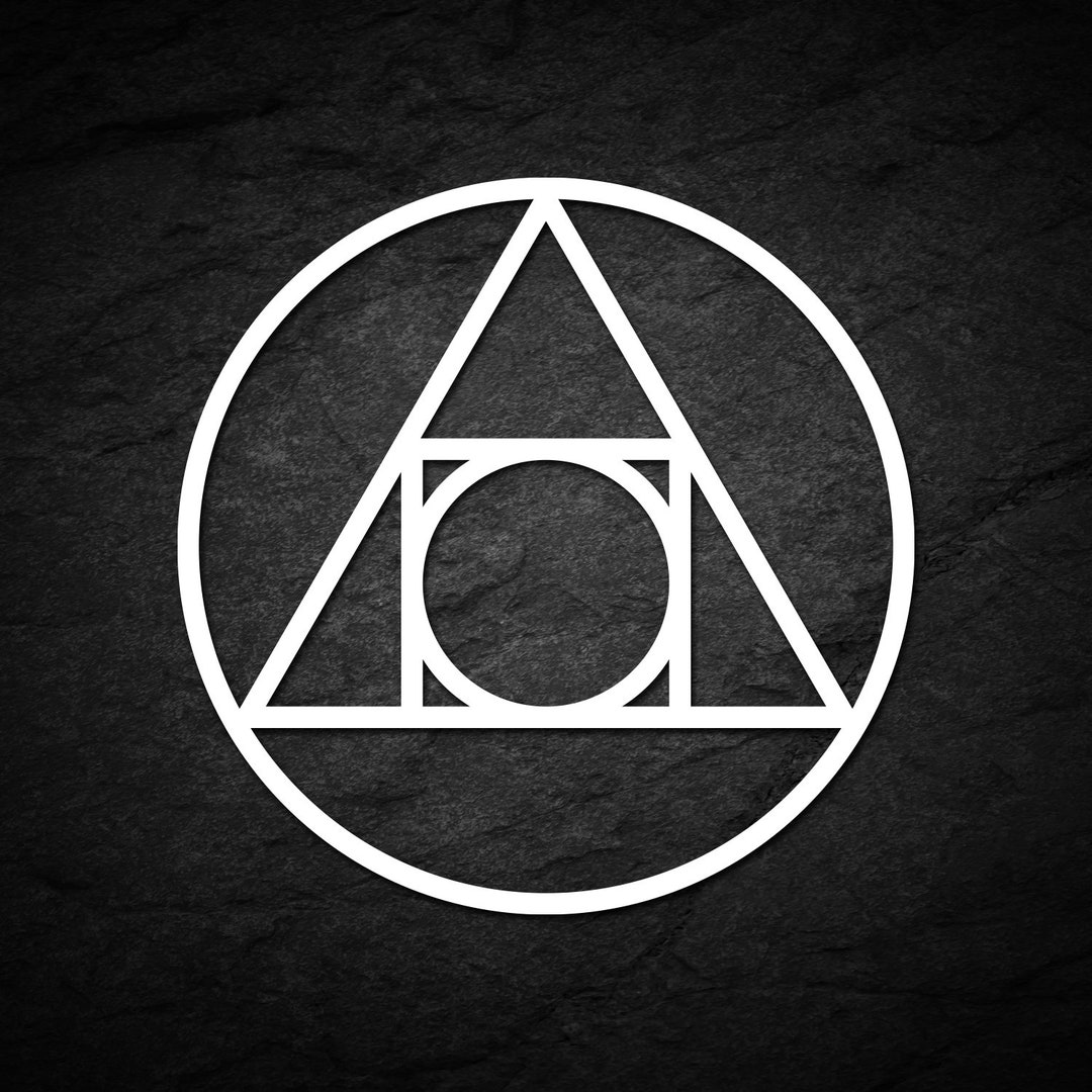 Squared Circle / Philosopher's Stone Decal Sticker | Sacred Alchemy Hermetic Occult Magick ...