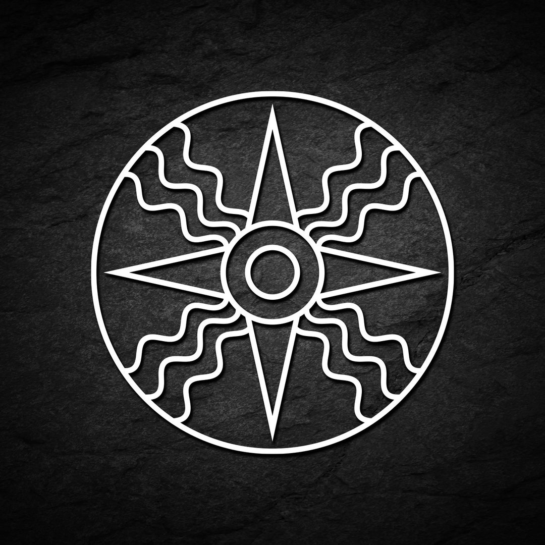 Star of Shamash Decal Sticker | Ancient Babylonian Symbol | Premium ...
