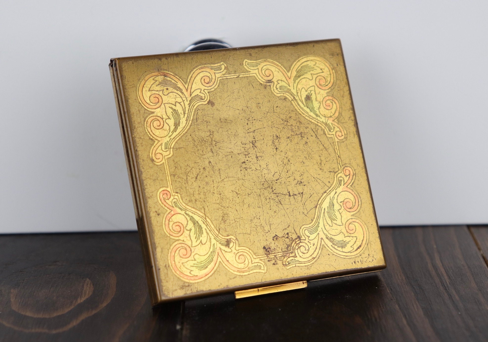 Vintage Brass Elgin American Compact - Etsy UK