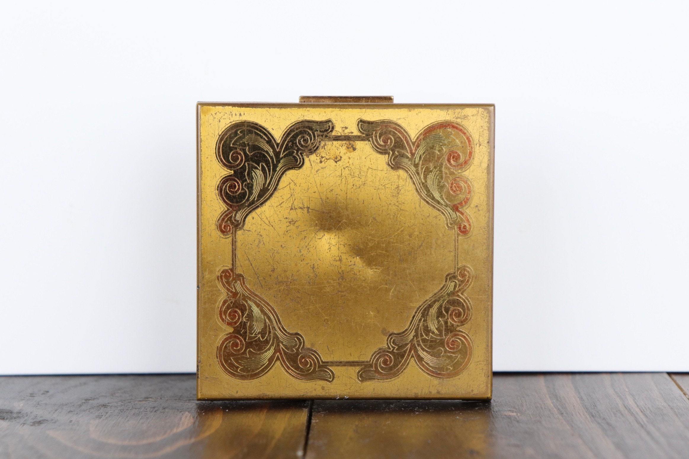 Vintage, Brass, Elgin American Compact - Etsy