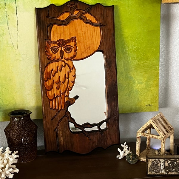 Owl Mirror - Etsy