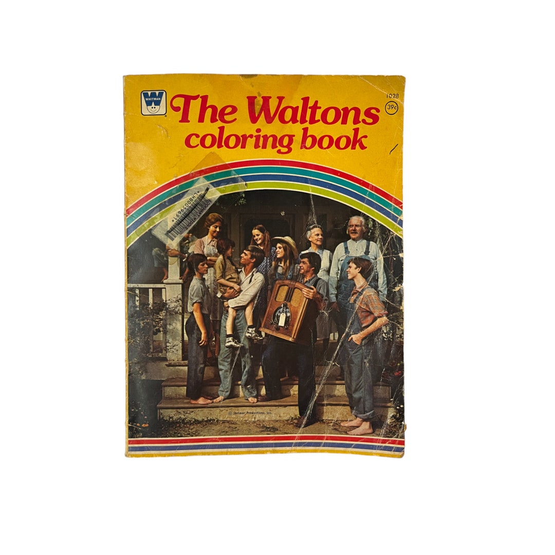 1975 Whitman the Waltons Coloring Book 1028 Vintage Collectible TV ...