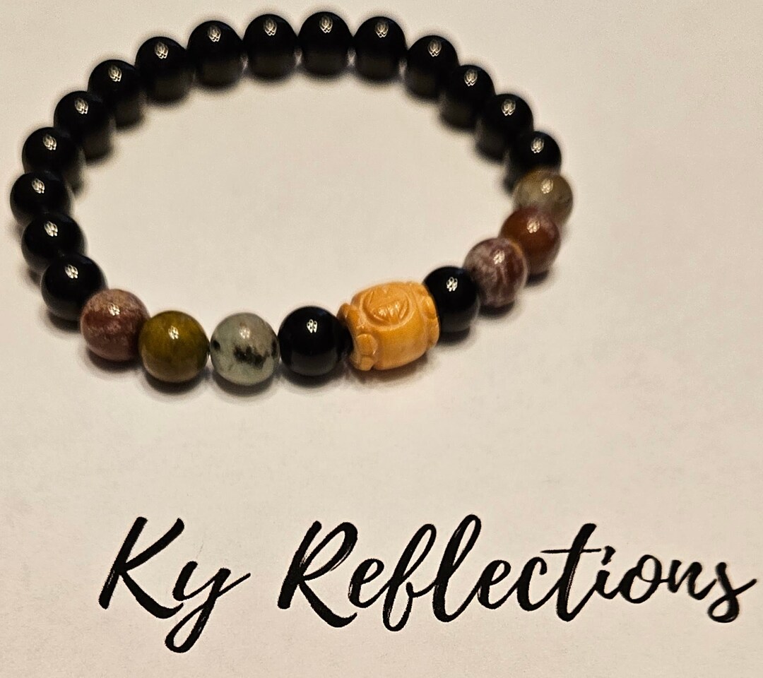 Good Luck and Fortune Ocean Jasper Bracelet, Gemstone Bracelets, Lucky ...