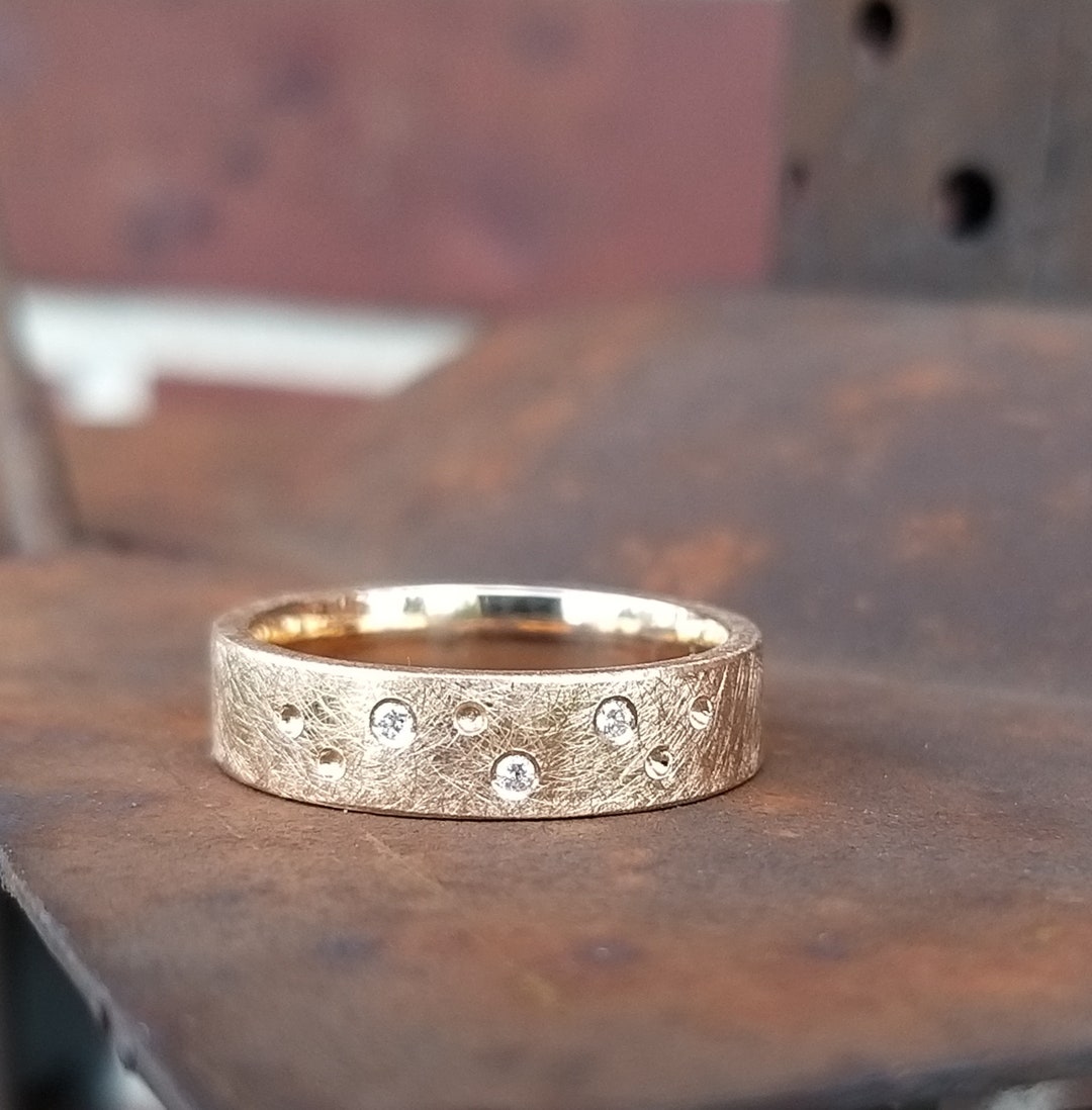 VR28 STARRY SKY – Engagement Ring Gold – Rose Gold, Unusual, Individual ...